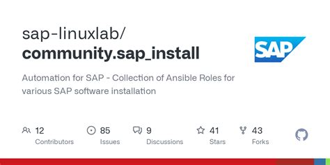 GitHub Sap Linuxlab Community Sap Install Automation For SAP Collection Of Ansible Roles