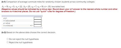 Solved Do A Two Sample Test For Equality Of Means Assuming