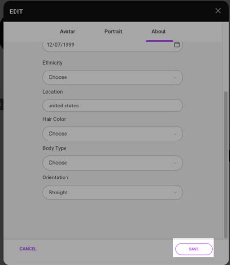 How Do I Edit My About Me Page Manyvids