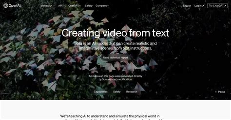 Sora By OpenAI Transforming Text Into Realistic Videos