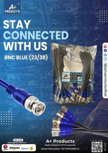 Bnc Connector Jascom 0 5 M Bnc Cctvcable Wholesaler From Jaipur
