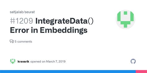 Integratedata Error In Embeddings · Issue 1209 · Satijalabseurat · Github