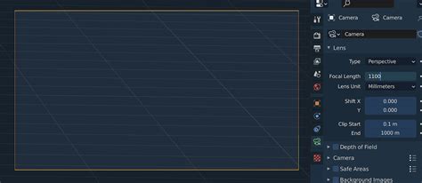 faking an orthographic camera with a default perspective one fov or