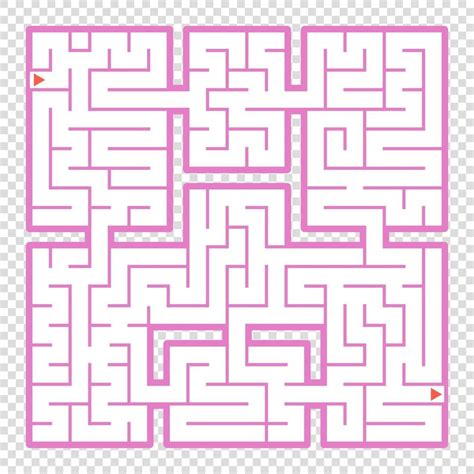 Laberinto Cuadrado Abstracto Un Juego Interesante Para Adolescentes Y