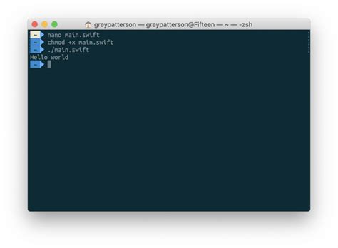 Swift Scripting Grey Patterson