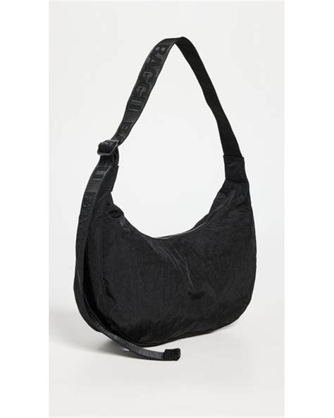 Baggu Medium Nylon Crescent Bag In Black Lyst
