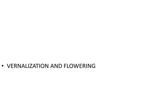 Vernalisation Pdf