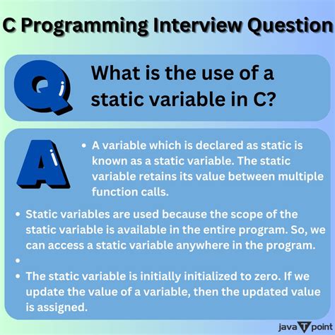 Tpoint Tech On Linkedin C Staticvariable Localvariable