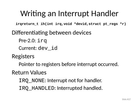 Interrupts Hardware