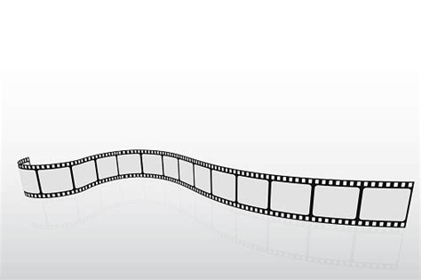 등극 필름 스트립 축제 배너 브로셔 전단지 전단지 포스터를 위한 영화 템플릿 개념 시네마 배경 요소 디자인 또는 텍스트에 대한 사실적인 빈 음의 필름 프레임입니다 Eps