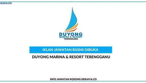 Duyong Marina And Resort Terengganu • Kerja Kosong Kerajaan