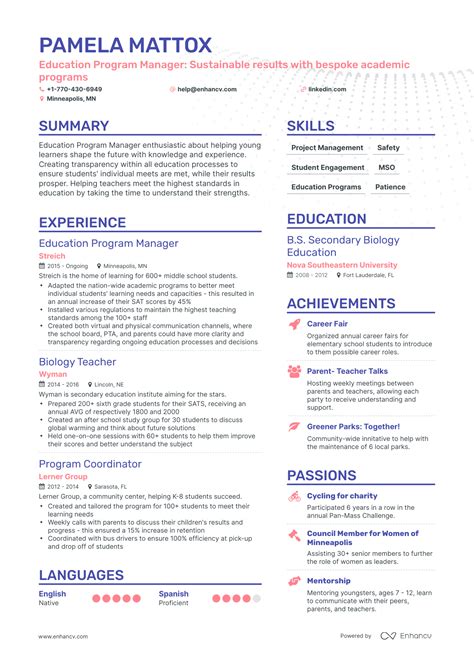 17 Program Manager Resume Examples Guide For 2024 IT Program Manager Resume Templates