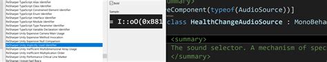 different unity event functions have different highlighting and there