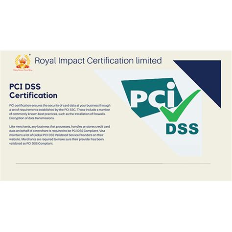 Pci Dss Certification At INR In Noida Uttar Pradesh Royal