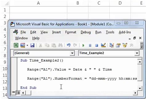 Vba Time Function Examlpes To Use Excel Vba Time Function