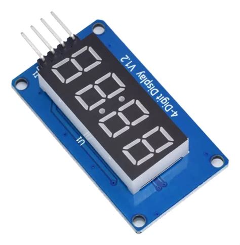 tm1637 módulo display 7 segmentos 4 dígitos relógio arduino r 24 em