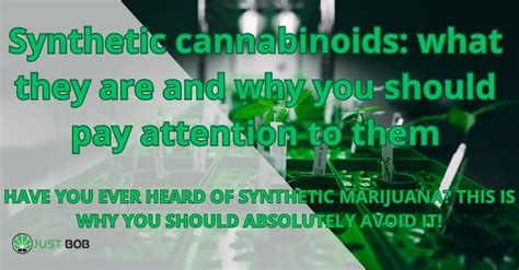Do You Know What Synthetic Cannabinoids Are Justbob