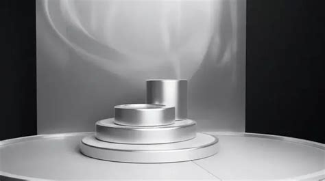 제품 프레젠테이션을 위한 추상 은색 플랫폼 3d 렌더링 최소한의 장면 3d 스탠드 3d 디스플레이 배경 일러스트 및 사진