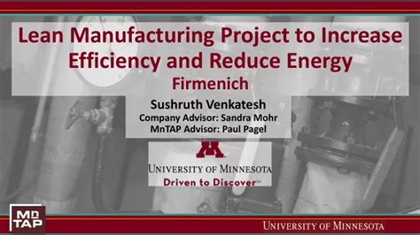 [PPT] - Lean Manufacturing Project to Increase Efficiency and Reduce ...