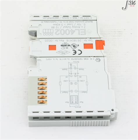 BECKHOFF ETHERCAT CHANNEL ANALOG OUTPUT TERMINAL NEW EL J Gallery
