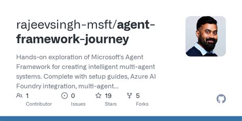 Agent Framework Journeyreadmemd At Main · Rajeevsingh Msftagent