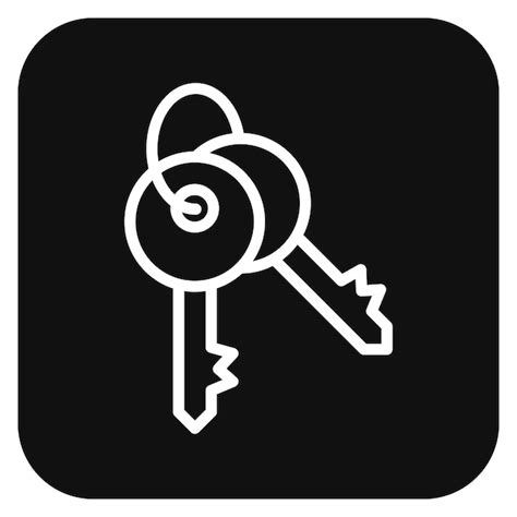 Premium Vector House Key Vector Illustration
