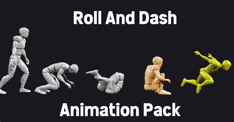 Roll And Dash Animation 3d Animations Unity Asset Store