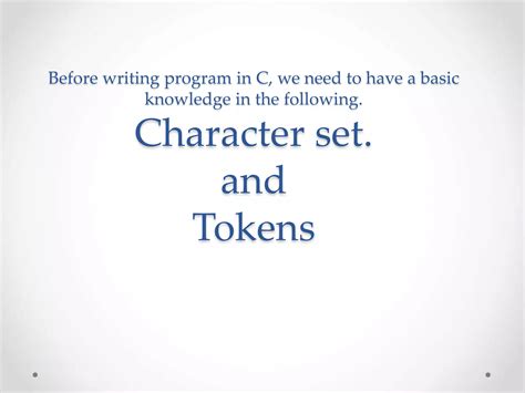 Basics Of Cppt Programming Languages Computing