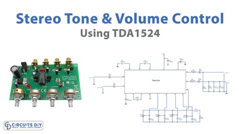 Tda1524 Stereo Tone And Volume Control Circuit