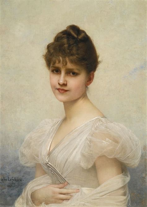 Lefebvre Jules Joseph Portrait Of Edith Warren Miller Portrait