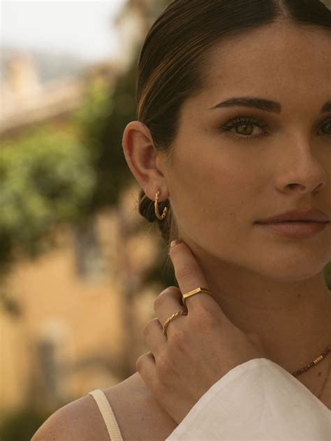 Dina Thin Ring Gold Plated • Aglaia France