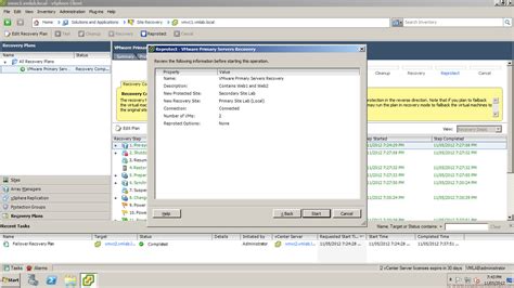Part VMware Site Recovery Manager Recovery And Failback