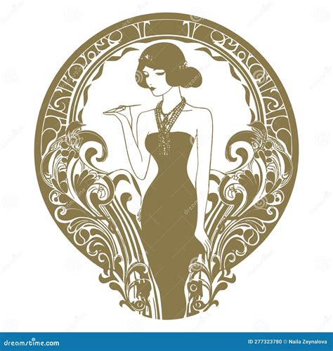 Vintage Woman Silhouette