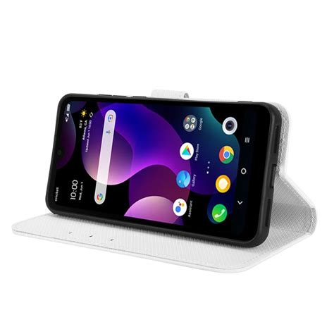 For Tcl 30z Diamond Texture Leather Phone Case White