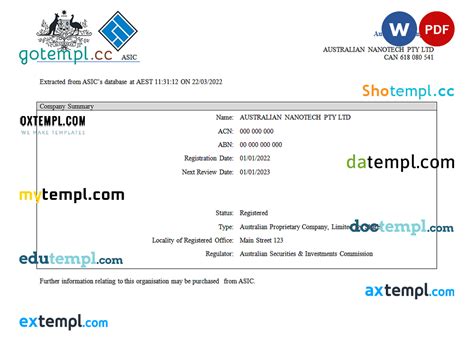 Fake Australiann Securities And Investments Commissions Asic