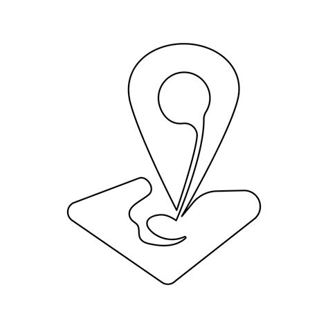 Premium Vector Oneline Location Pointers Drawing And Continuous