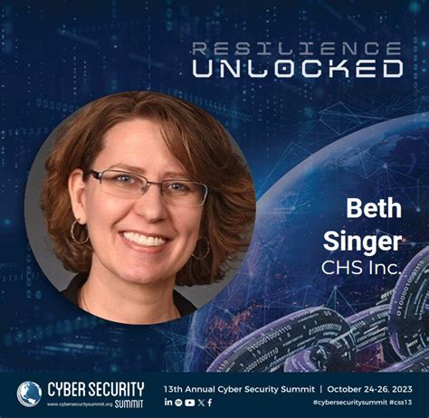 Cybersecuritysummit Css13 Cybersecurity Vla23 Weareinthistogether Beth Singer
