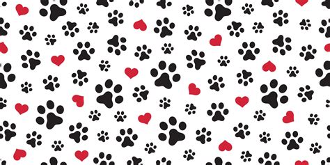 Puppy Paw Print Background