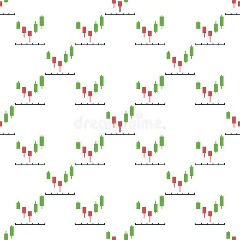 candlestick chart vector crypto trading and price action seamless