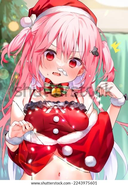 Beautiful Sexy Anime Girl Pink Hair Stock Illustration Shutterstock