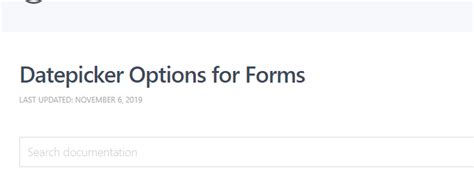 formidable datepicker options