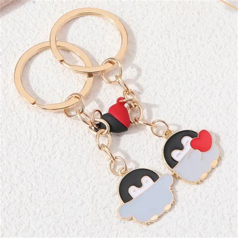 Couple Keychain Cute Matching Keychains For Couples Penguin Keychain Magnetic Keychain