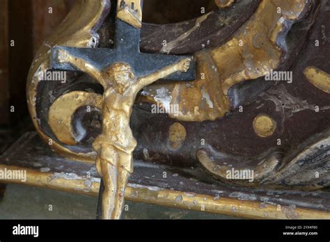 Crucifixion Altar Of The Passion Of Christ In The Church Of Saint Mary