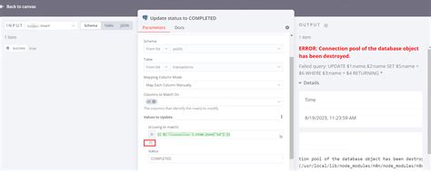 Postgres Error Connection Pool Of The Database Object Has Been