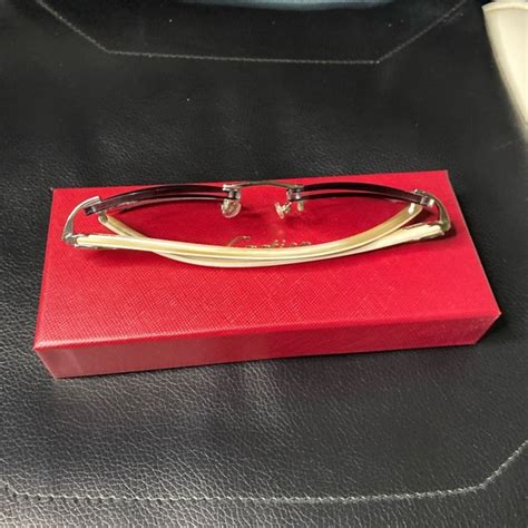 Cartier Accessories Cartier White Buff Glasses Poshmark