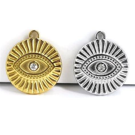 Подвеска из нержавеющей стали с кристаллом. Размер 18 *21 мм купить в ...