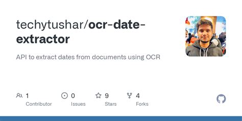 Github Techytusharocr Date Extractor Api To Extract Dates From
