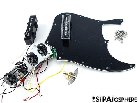 Fender Deluxe Active Jazz Bass Loaded Pickguard Eq Noiseless Reverb