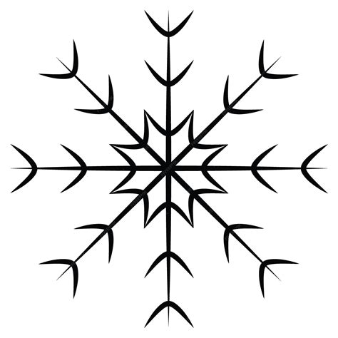 Premium Vector Abstract Outline Drawing Of A Openwork Snowflake In A