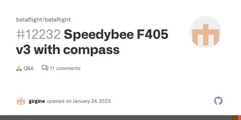 Speedybee F V With Compass Betaflight Betaflight Discussion GitHub